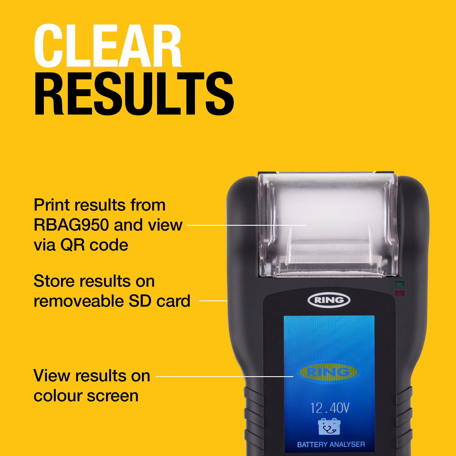 The Ring RBAG950 Battery Analyser