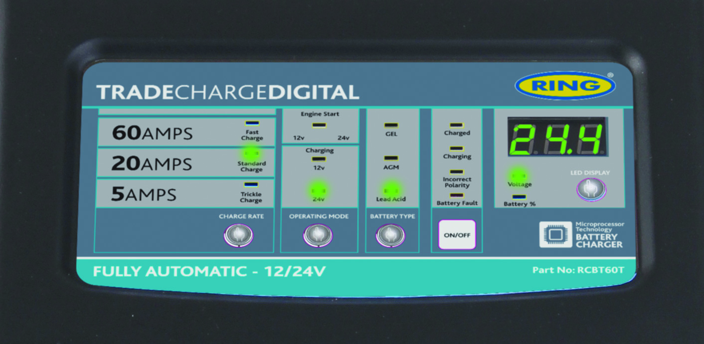 Workshop Battery Charger | 60A Automatic Trolley Smart Battery Charger ...