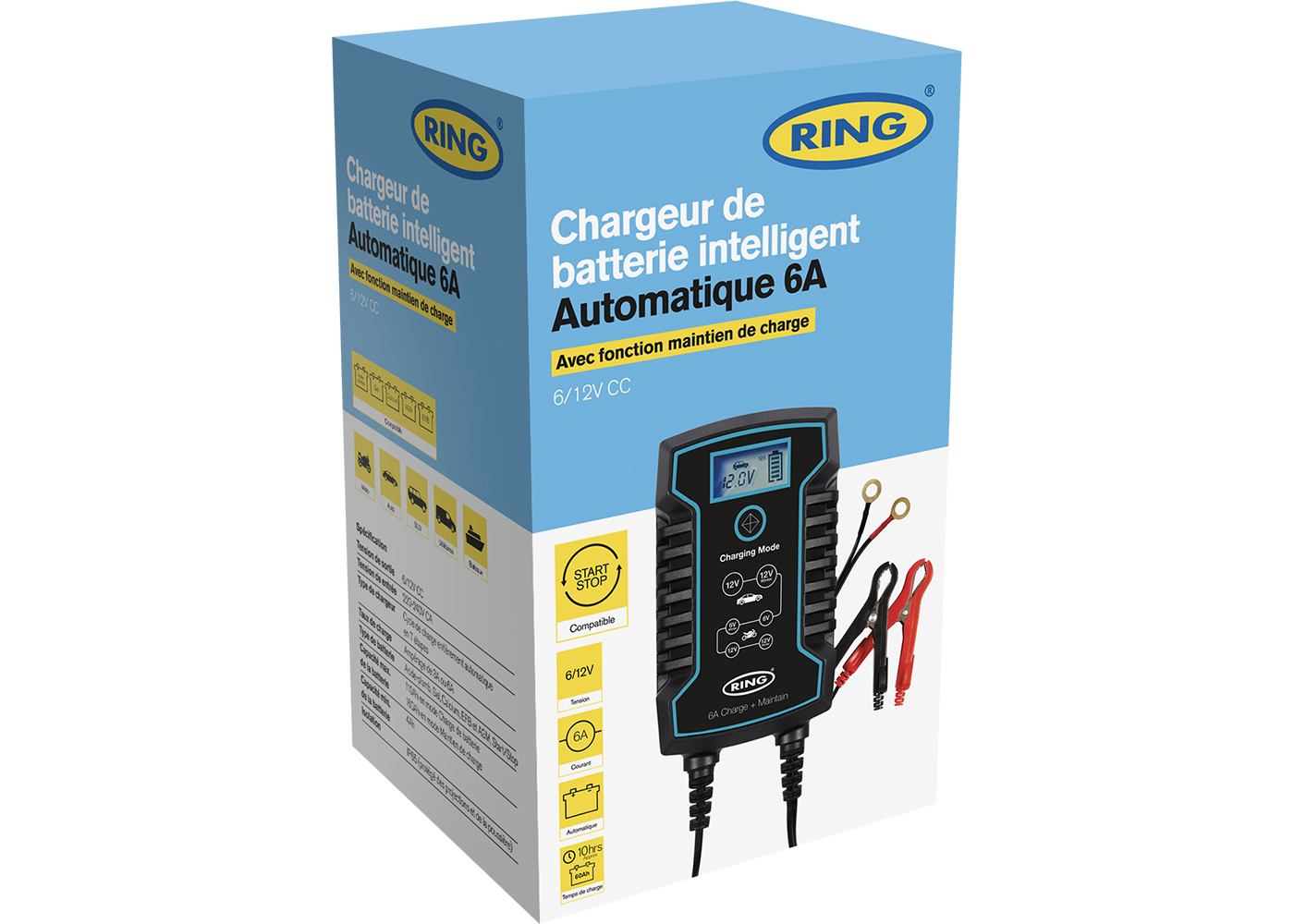 6A Smart Charger and Battery Maintainer | RSC806/RESC806 | Ring Automotive