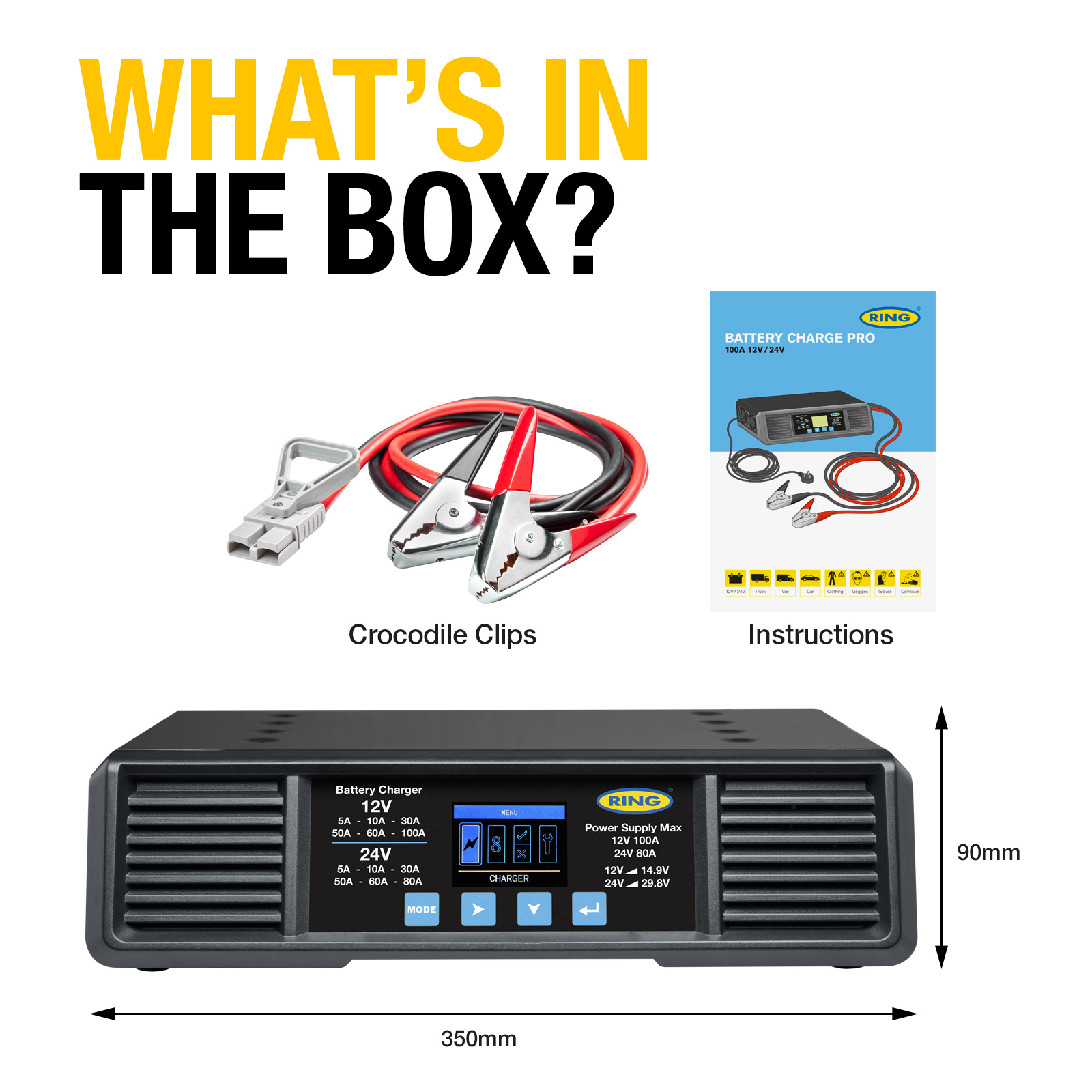 Ring RSCP10024 Smartcharge PRO 100A Battery Charger