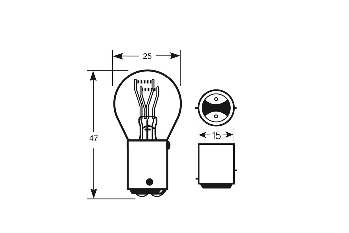 RB380R | 12V 21/5W BAY15D Brake and Tail Bulb | Ring Automotive