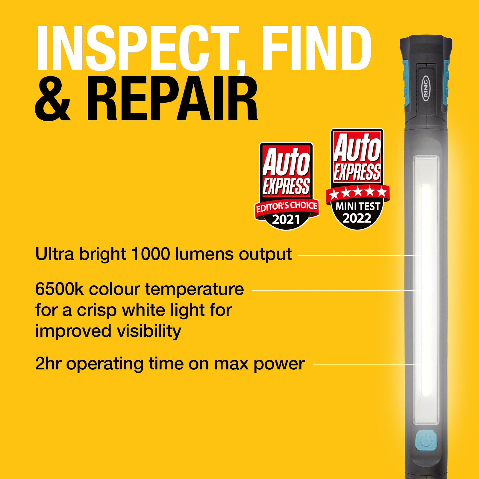 RIL3700C MAGflex Utility LED Inspection Lamp Rechargeable and cordless