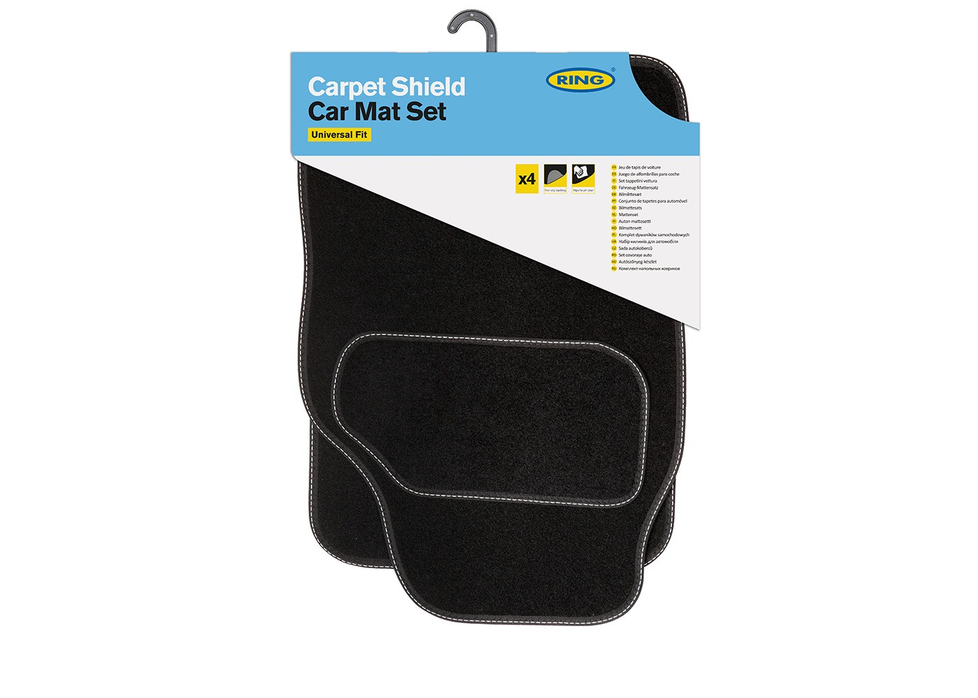 Car Mat Set | Black Carpet Shield 5000 | RMAT29 | Ring