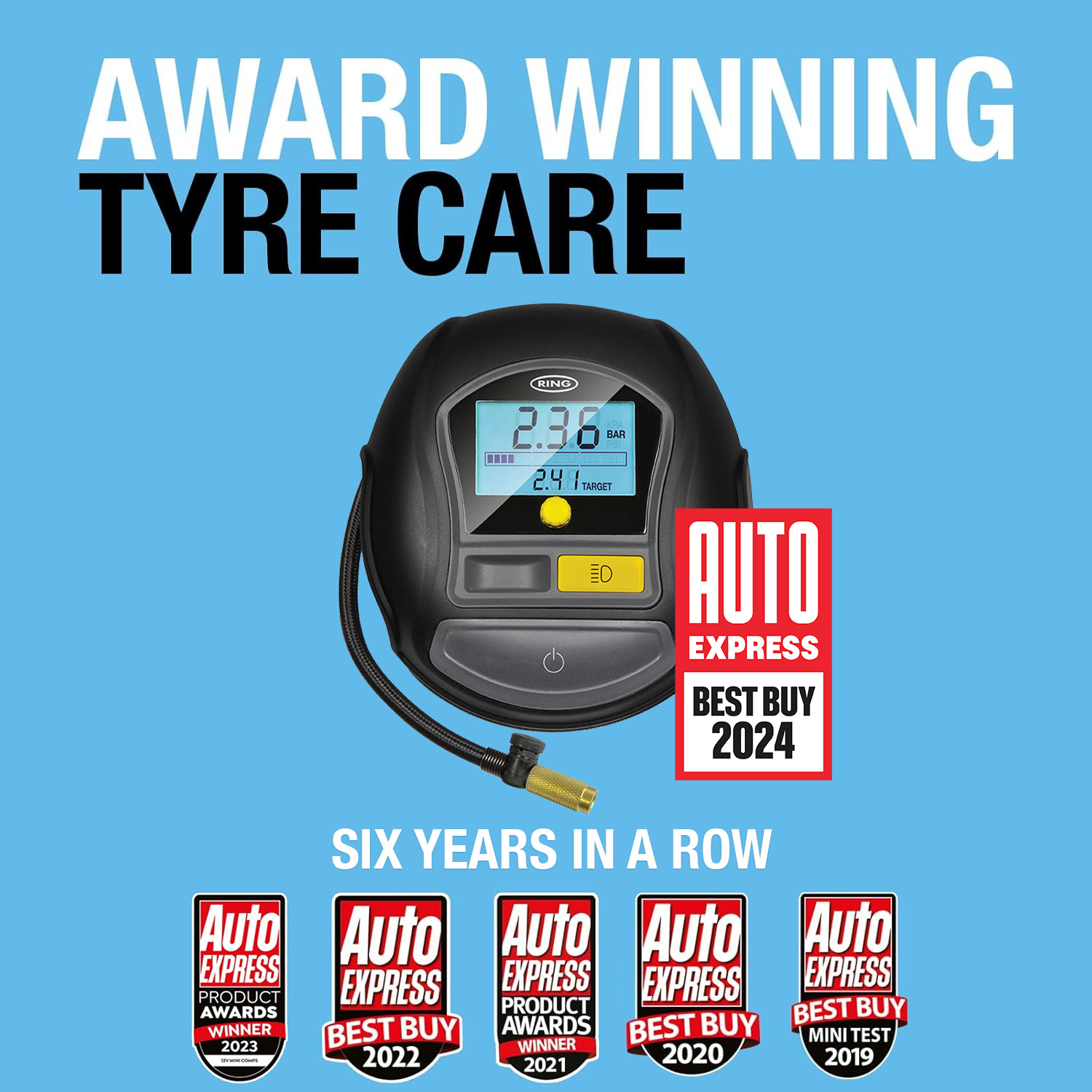 RTC1000 Rapid Digital Tyre Inflator | Ring Automotive