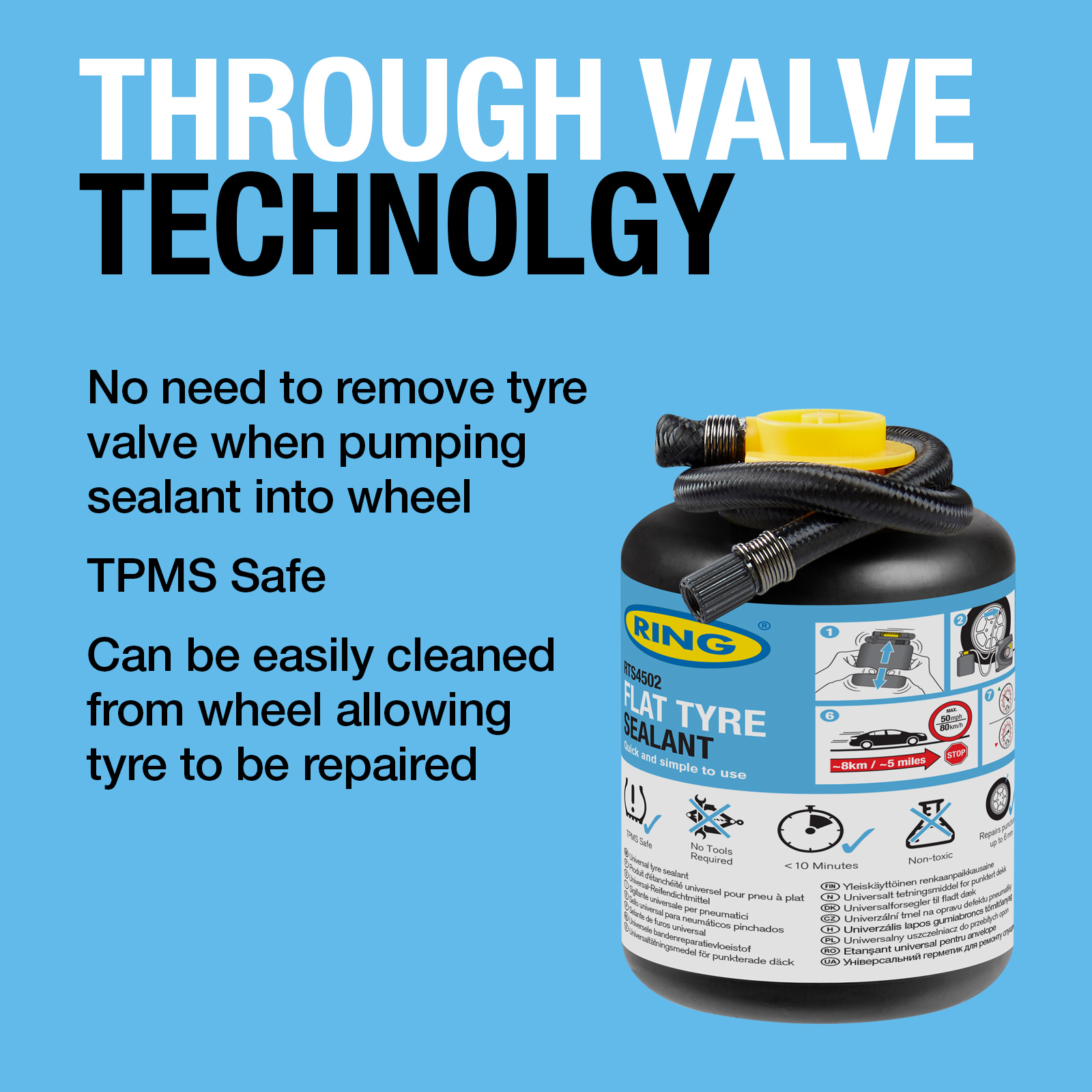 Ring Automotive: RTK6 Tyre Sealant complete kit