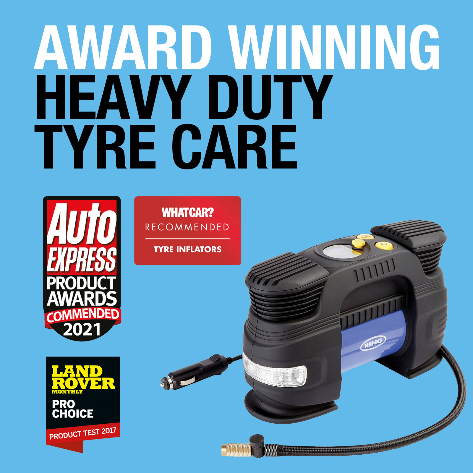 RAC830 Caravan Tyre Inflator | Ring Automotive