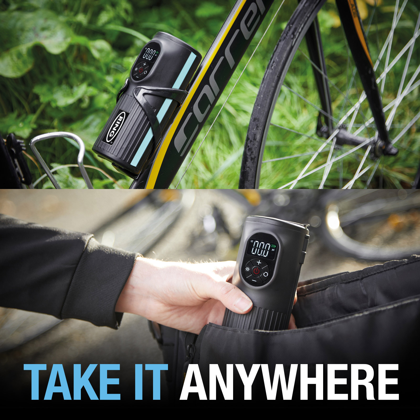 Ring Automotive: RING HANDHELD RECHARGEABLE INFLATOR- RTC2000