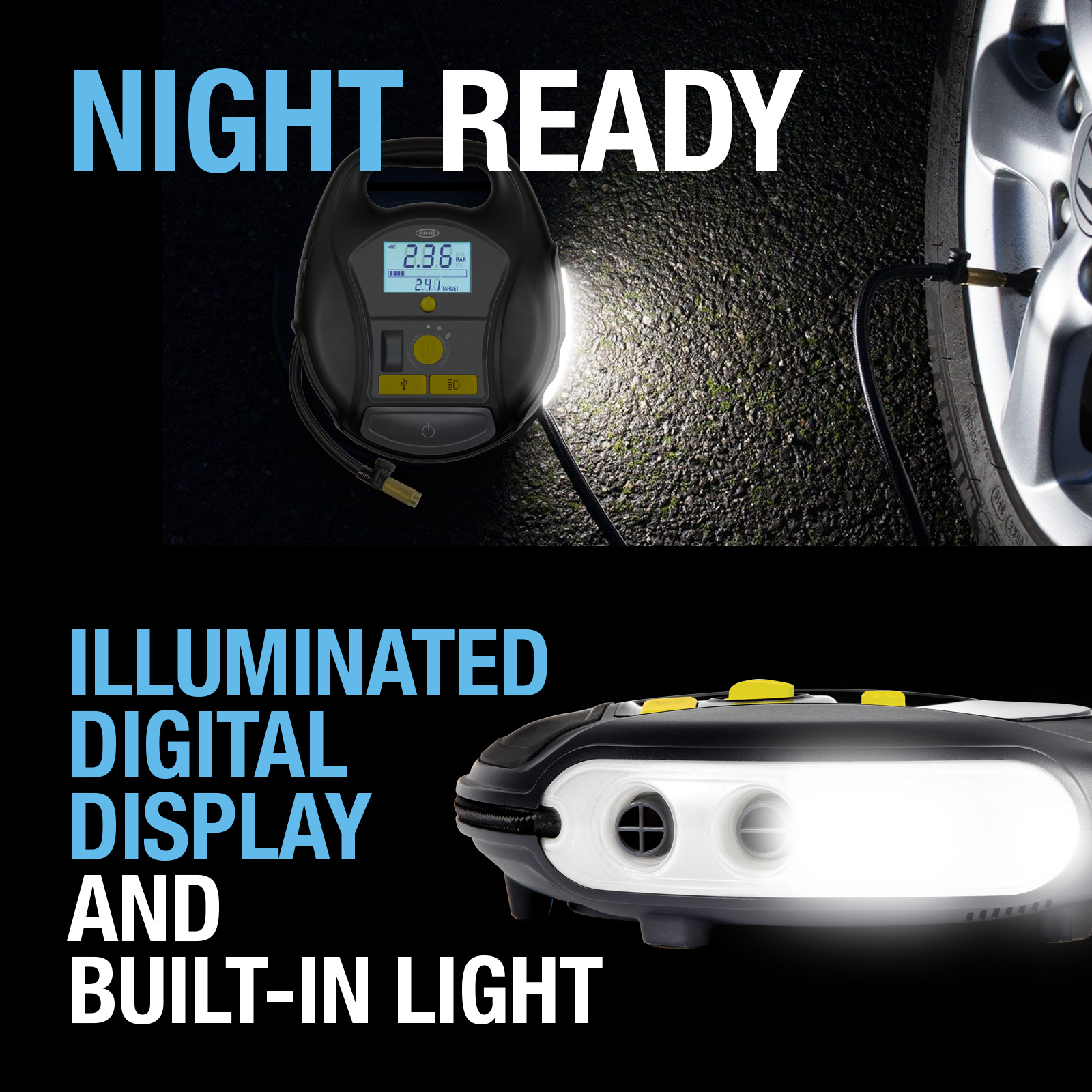 RTC6000 Cordless Tyre Inflator and Air Pump | Ring Automotive