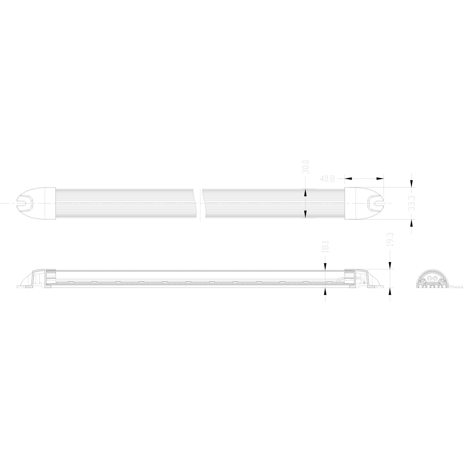 RCV5014 | 900mm Baton LED Strip Light