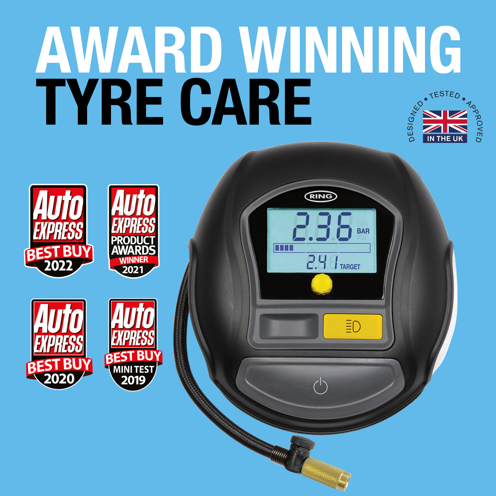 RTC1000 Rapid Digital Tyre Inflator | Ring Automotive